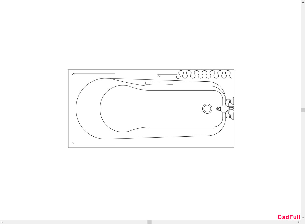 BATHTUB_1 | CADFULL | FREE AUTOCAD BLOCKS