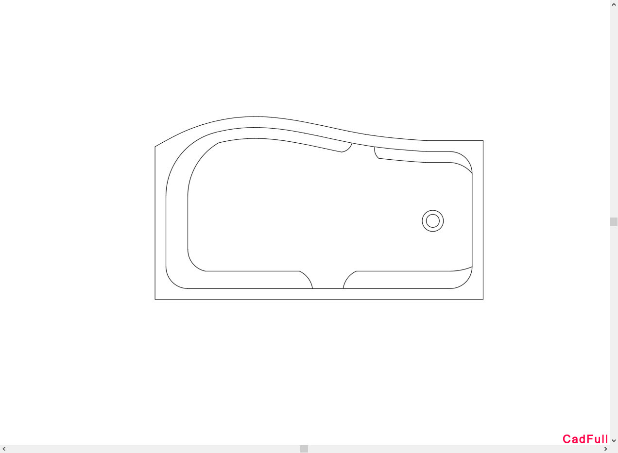 BATHTUB_8 | CADFULL | FREE AUTOCAD BLOCKS
