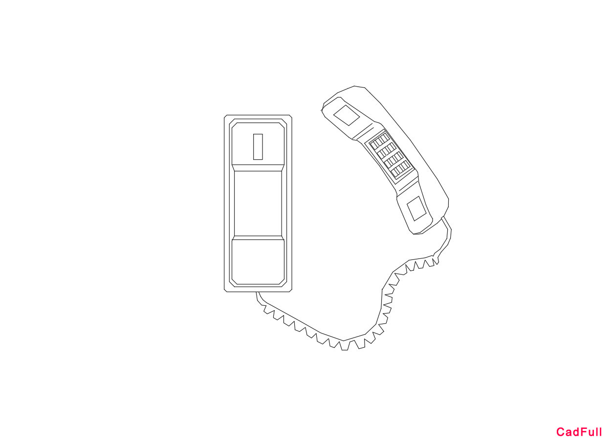 Landline 10 | CADFULL | FREE AUTOCAD BLOCKS