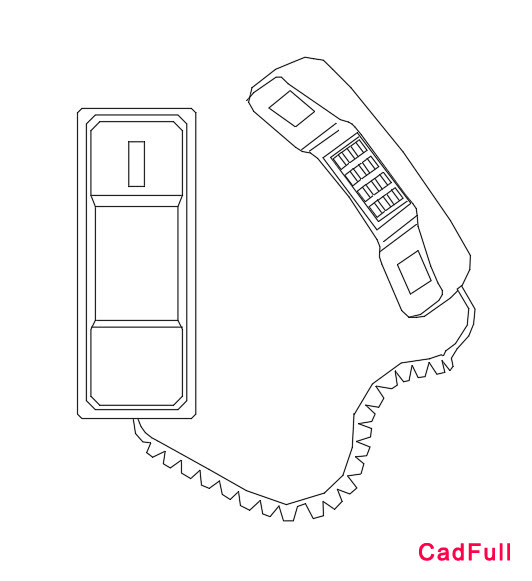 Landline 7 | CADFULL | FREE AUTOCAD BLOCKS