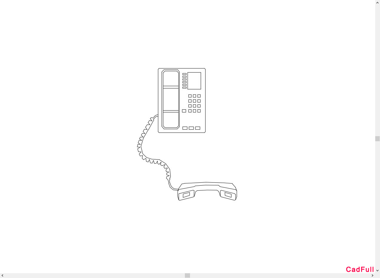 Landline 8 | CADFULL | FREE AUTOCAD BLOCKS