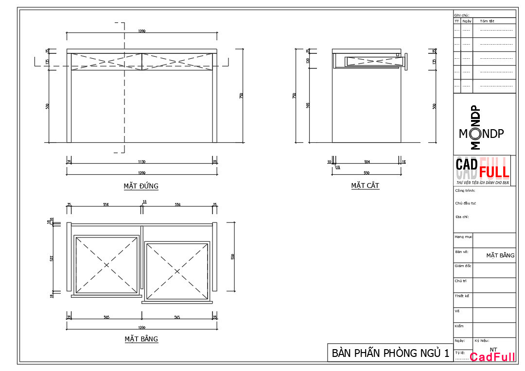 Detailed desk 2 | CADFULL | FREE AUTOCAD BLOCKS