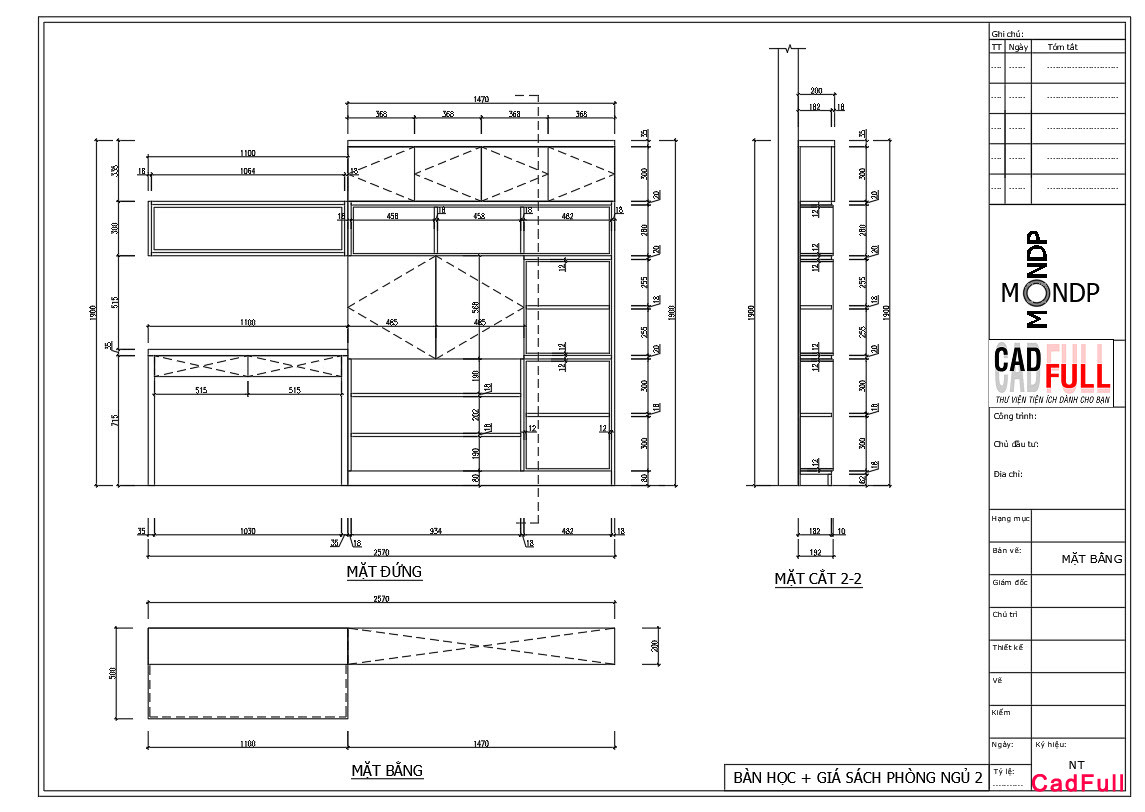 Study desk 1 | CADFULL | FREE AUTOCAD BLOCKS