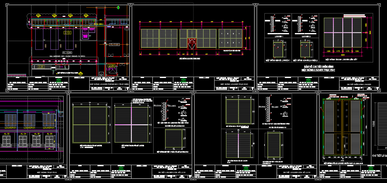 Bản Vẽ Louver Trạm Điện | CADFULL | FREE AUTOCAD BLOCKS
