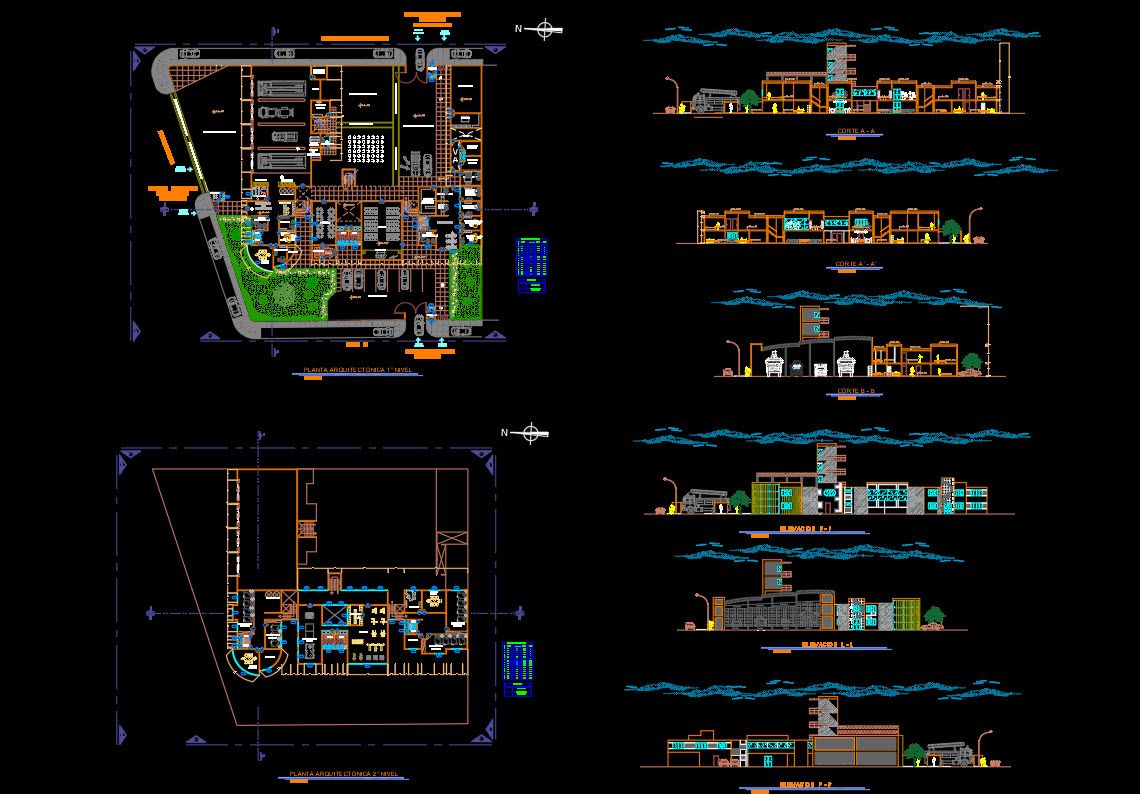 Mặt Bằng Bến Xe Mẫu 4 | CADFULL | FREE AUTOCAD BLOCKS