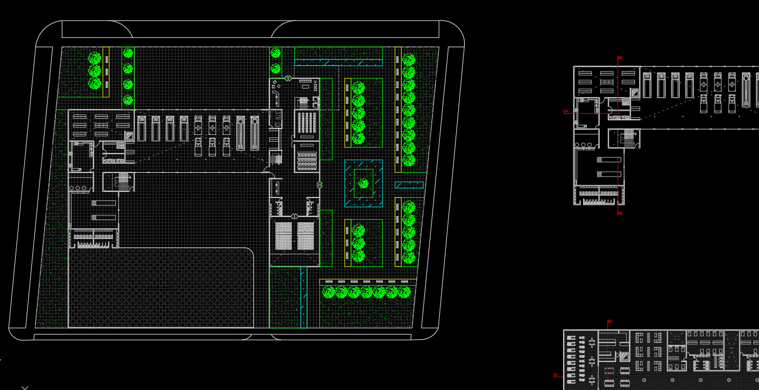 Mặt Bằng Bến Xe Mẫu 5 | CADFULL | FREE AUTOCAD BLOCKS
