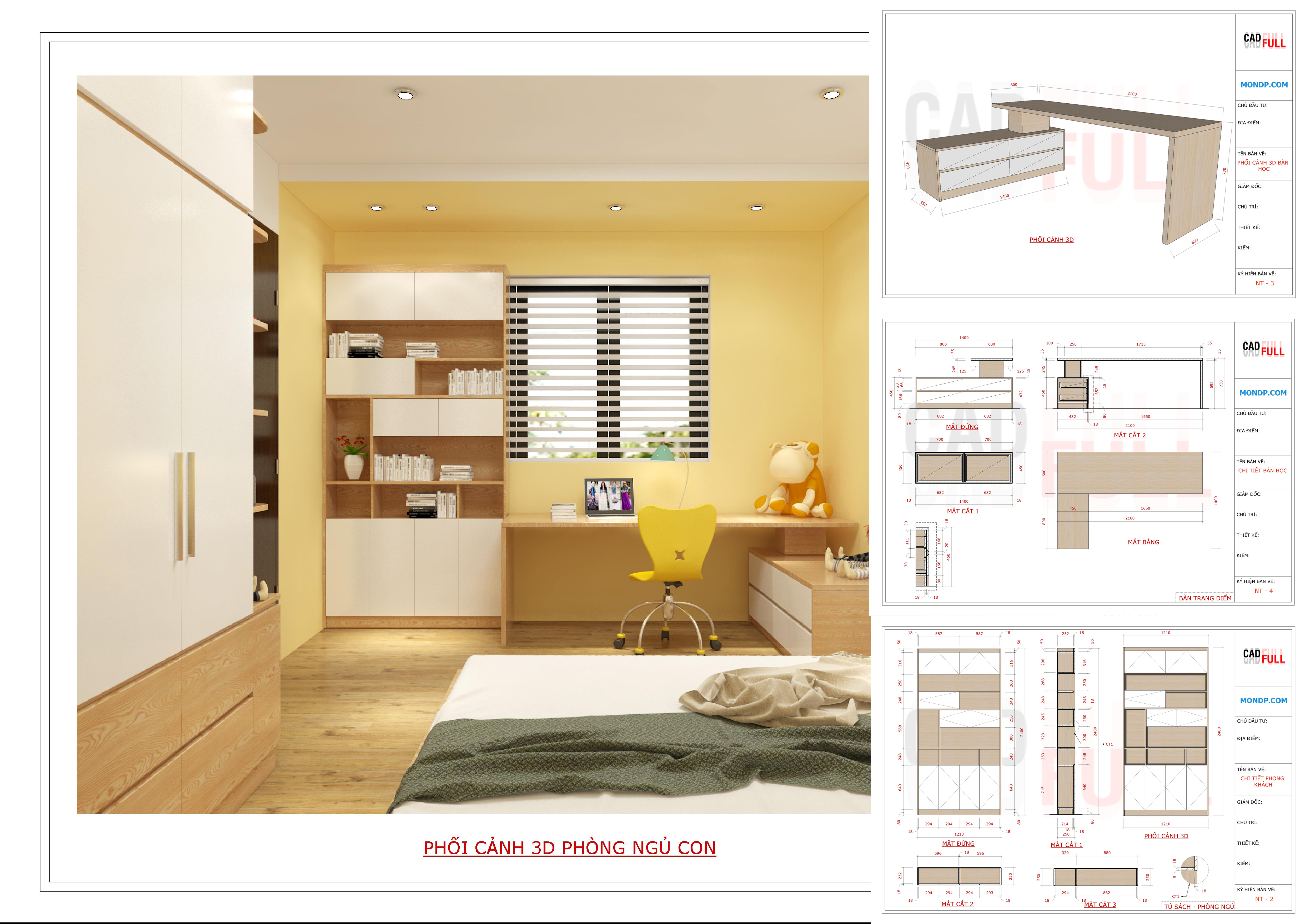 Layout Sketchup - Tủ Sách 2 | CADFULL | FREE AUTOCAD BLOCKS