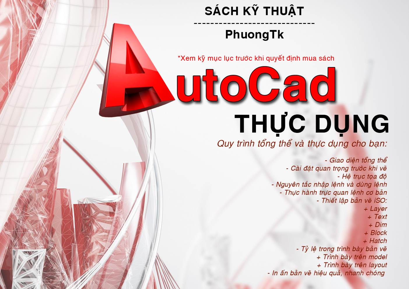 Sách Autocad Thực Dụng | CADFULL | FREE AUTOCAD BLOCKS