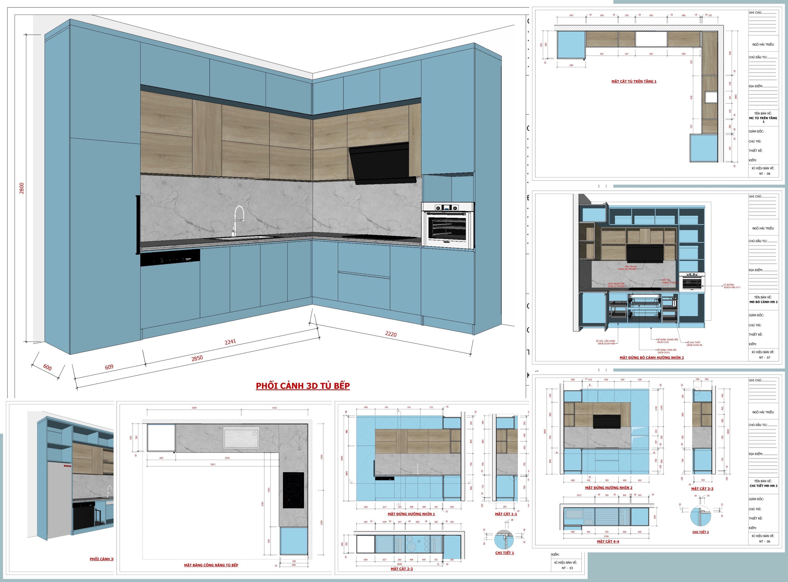Layout Sketchup - Tủ Bếp Mẫu 7 | CADFULL | FREE AUTOCAD BLOCKS