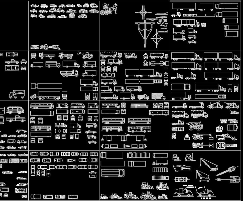 File Mẫu Xe Cộ Giao Thông | CADFULL | FREE AUTOCAD BLOCKS